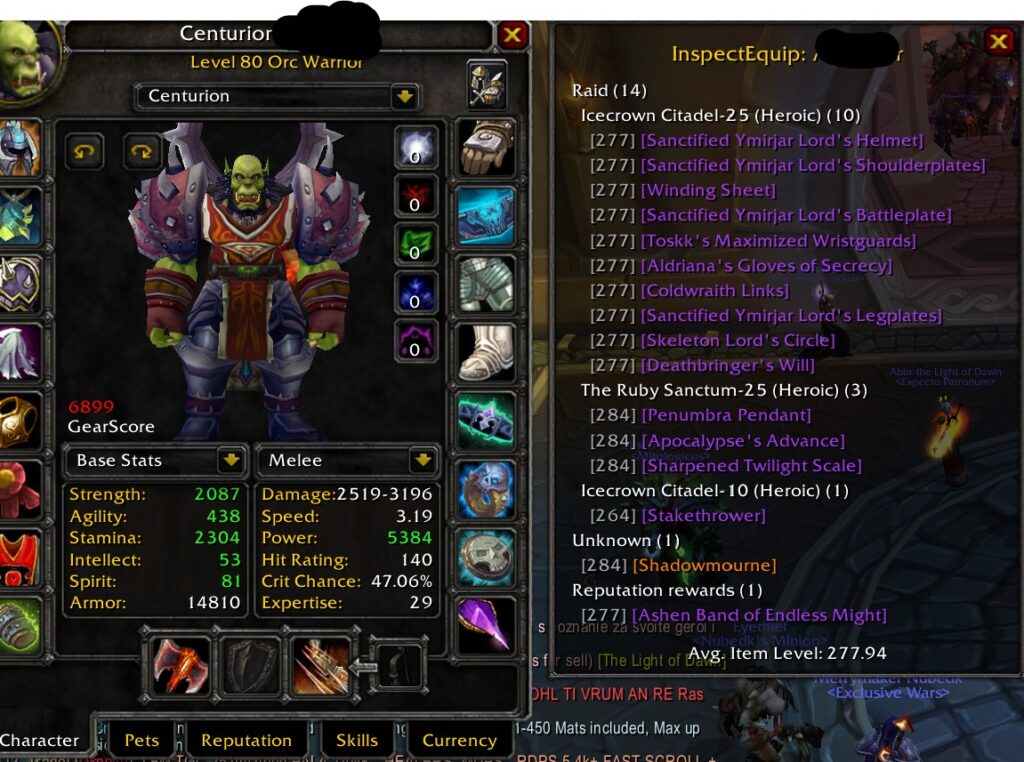 Buy Warmane icecrown accounts | Elkido Wow Accounts Shop